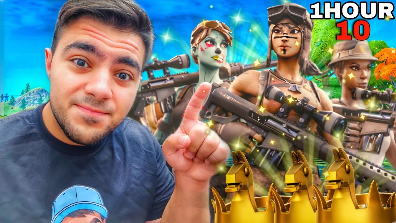 Έκανα 10 ΝΙΚΕΣ σε 1 ΩΡΑ στο Fortnite - YouTube