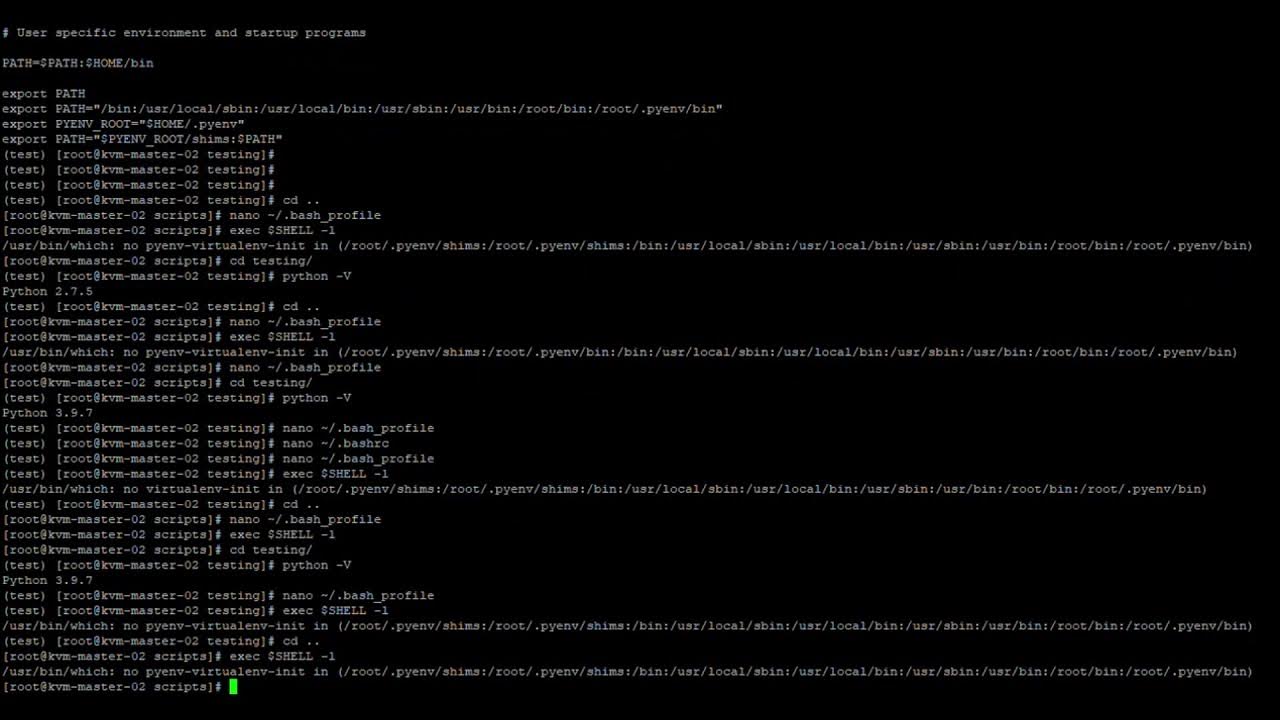 How to install PYENV and VIRTUALENV CENTOS 7 && common errors - YouTube