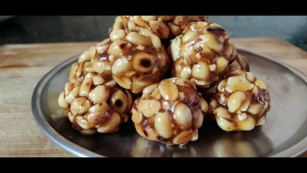 nutrition sweet పాకమ్ పప్పు ఉండలు pakam pappu undalu(chikki) recipe ...