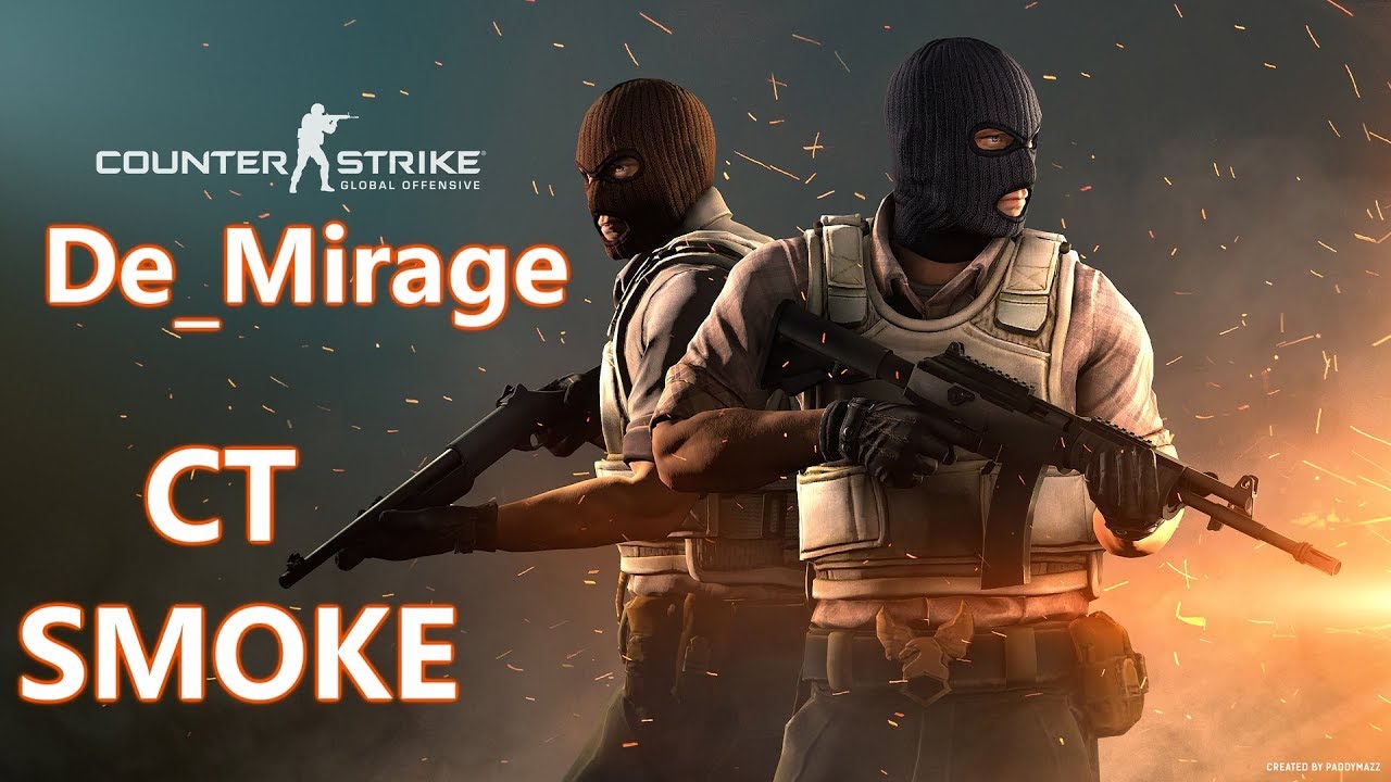 [CS:GO Tutorial] Mirage: How to Smoke Off CT Spawn from T-Spawn - YouTube