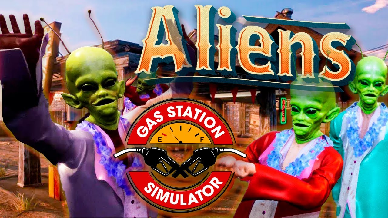 GAS STATION SIMULATOR #3 | Fui INVADIDO por ALIENS! - YouTube