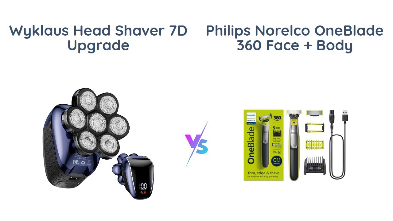 🆚 Head Shaver 7D vs Philips OneBlade 360 Body Razor & Beard Trimmer 🧔💈 ...