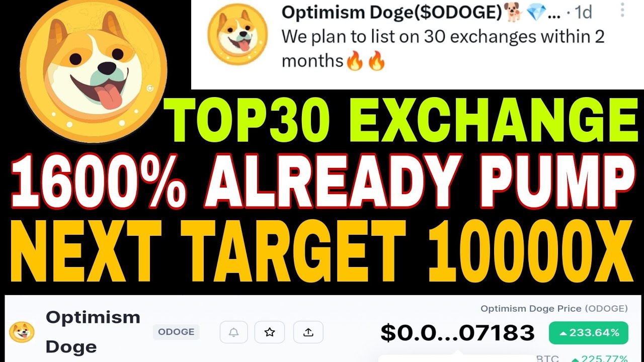 Optimism doge token 10000% Pump 😲 | Optimism Doge Top 30 Exchange ...