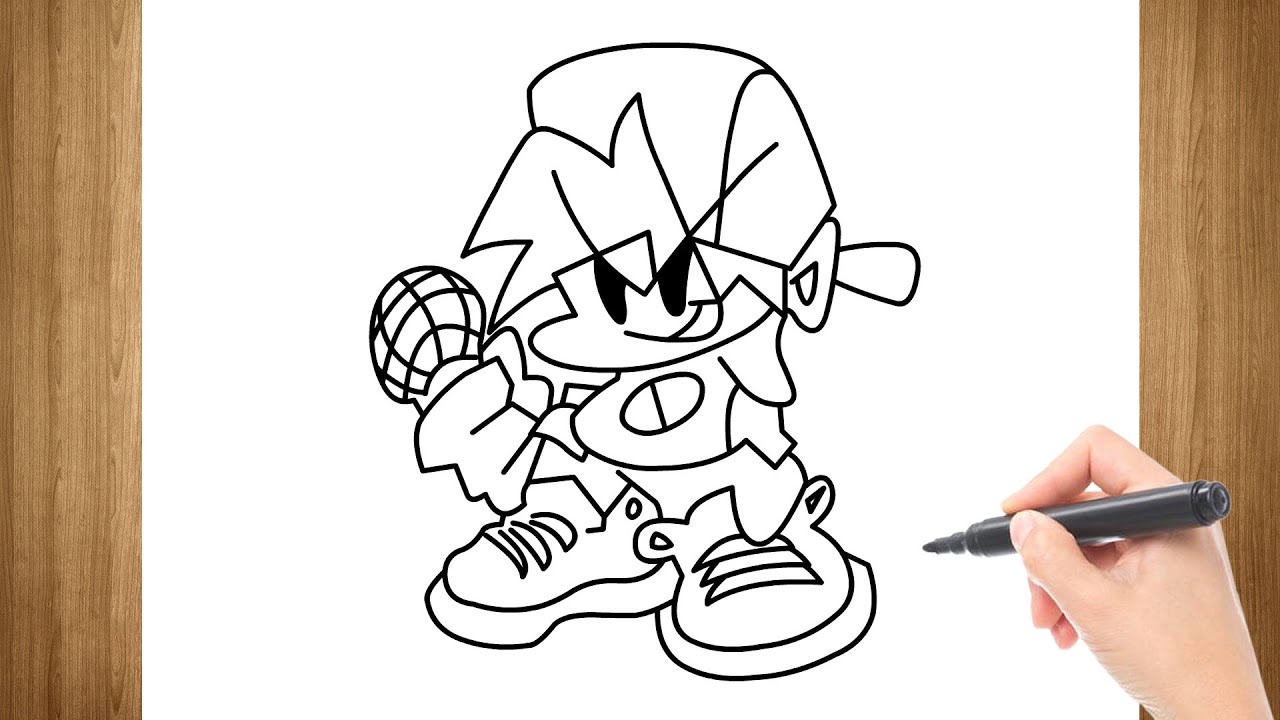 How to draw FRIDAY NIGHT FUNKIN Characters - YouTube