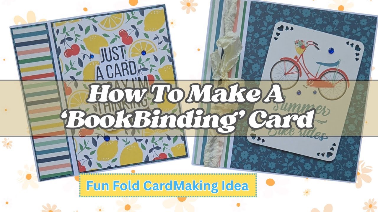 Fun fold bookbinding card tutorial - YouTube