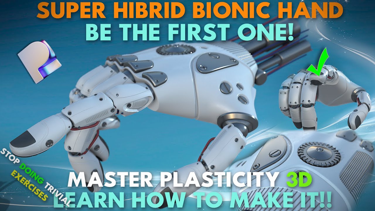 Mastering Plasticity 3D. Bionic Hand part 15 (Texturing in Modo) - YouTube