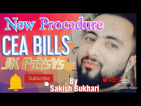 New procedure to generate CEA Bills on JK PAYSYS - YouTube