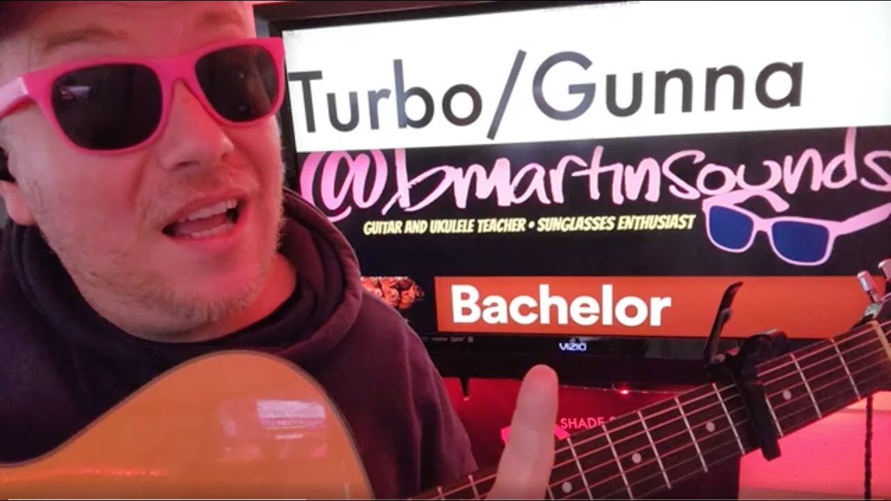 Bachelor - Turbo, Gunna Guitar Tutorial (Beginner Lesson!) - YouTube