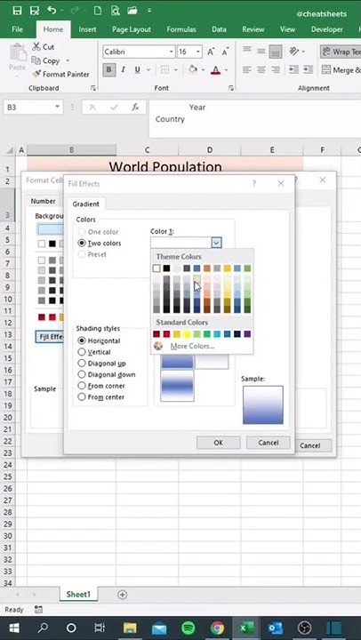 How to Multi-Color Headers in Excel 🎨 - YouTube