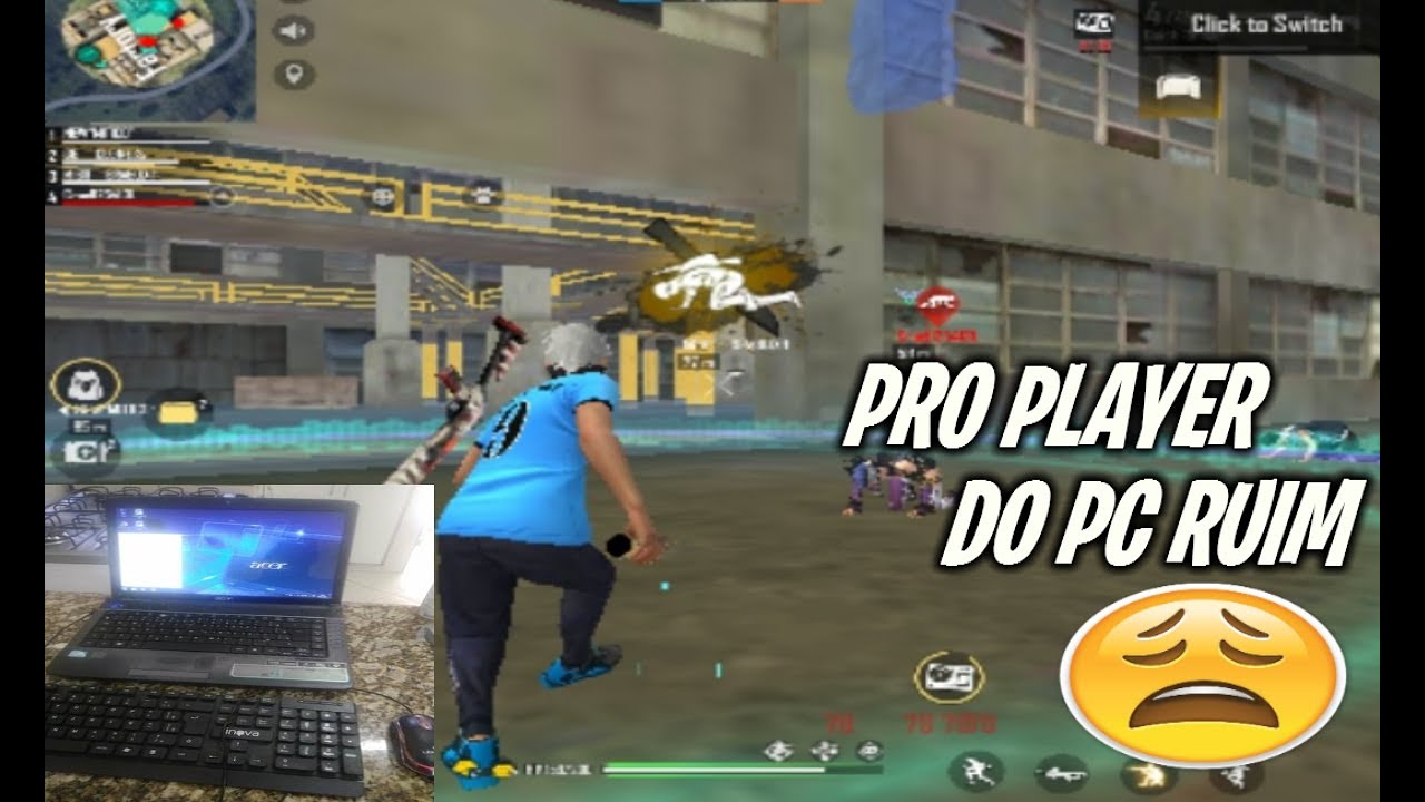 PLAYER DO NOTEBOOK FRACO : ( Free Fire Highlights - SmartGaga - YouTube