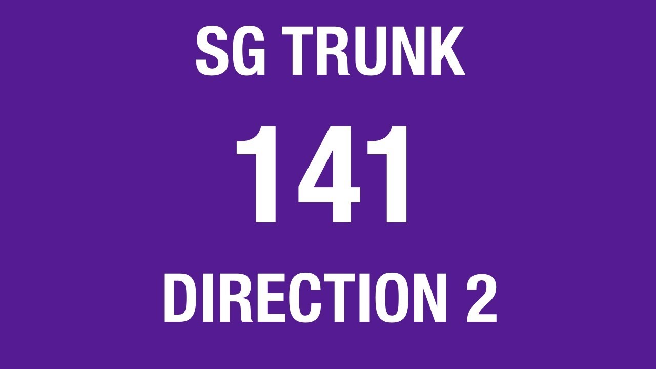 SBS Transit Trunk 141 (Direction 2) | Bus Service Hyperlapse - YouTube