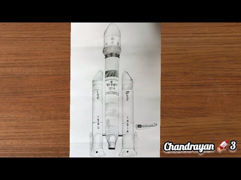 How To Draw A Chandrayan 3 || Easy Drawing Video || Isro | India ...