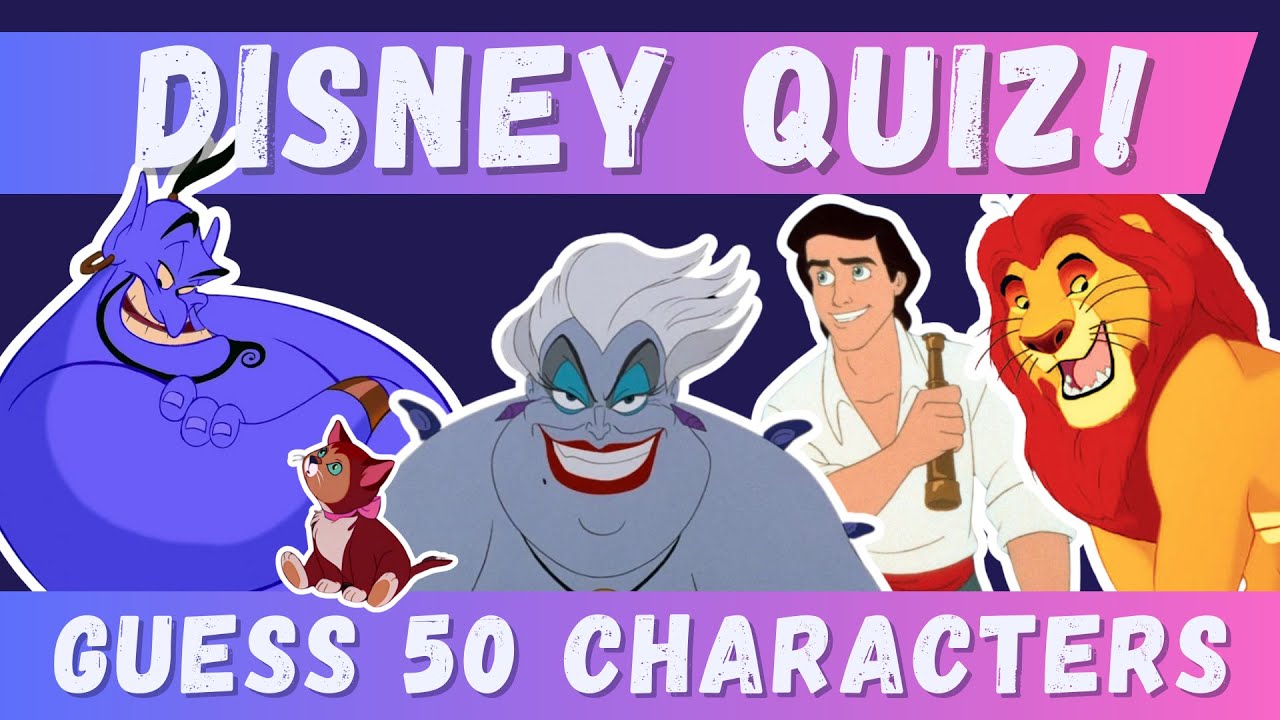 GUESS THE DISNEY CHARACTER | DISNEY QUIZ - YouTube
