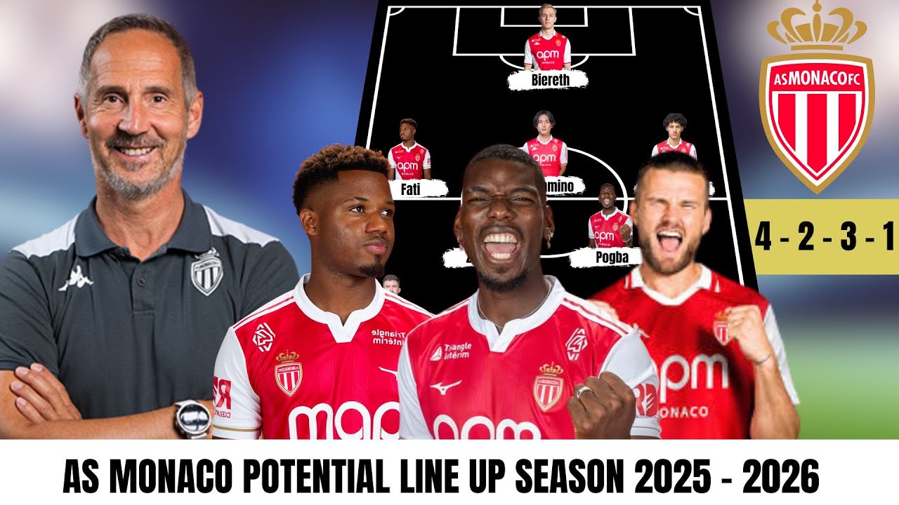 AS Monaco Dream Team? 🧠⚽ Probable Line-Up With Pogba, Ansu Fati & Eric ...