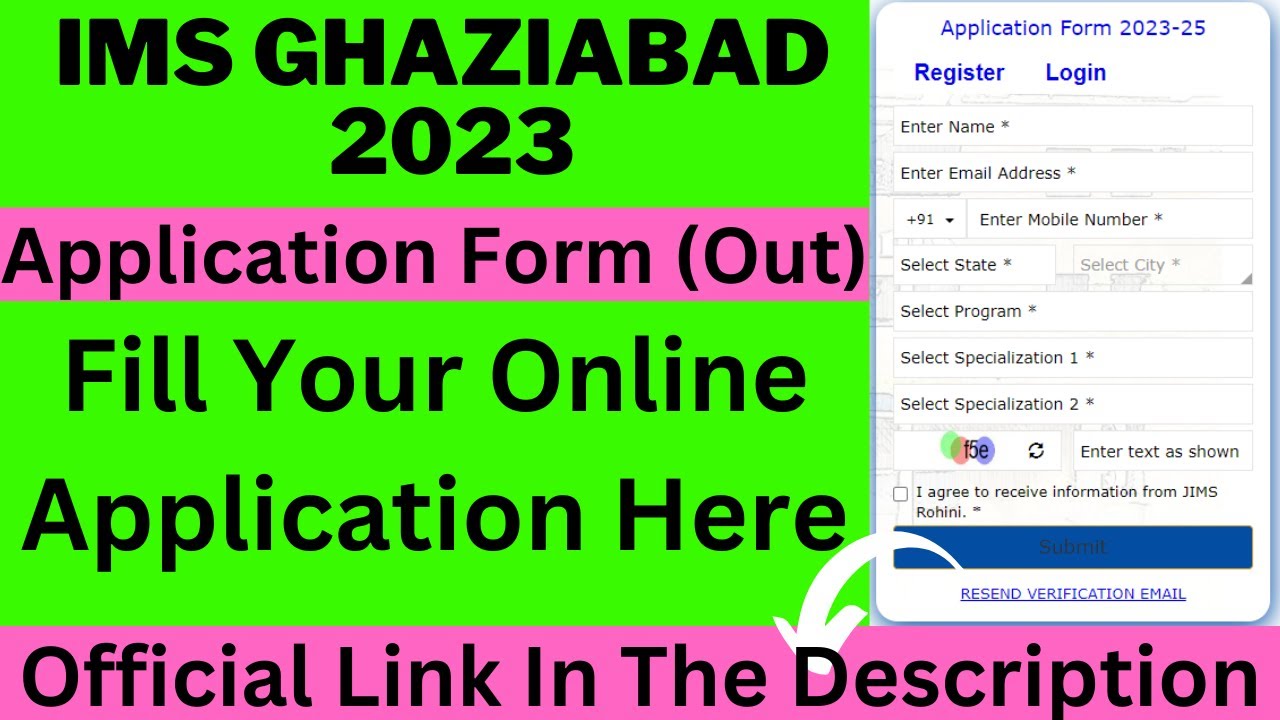 IMS Ghaziabad 2023 Application Form (Released) - How To Fill IMS ...