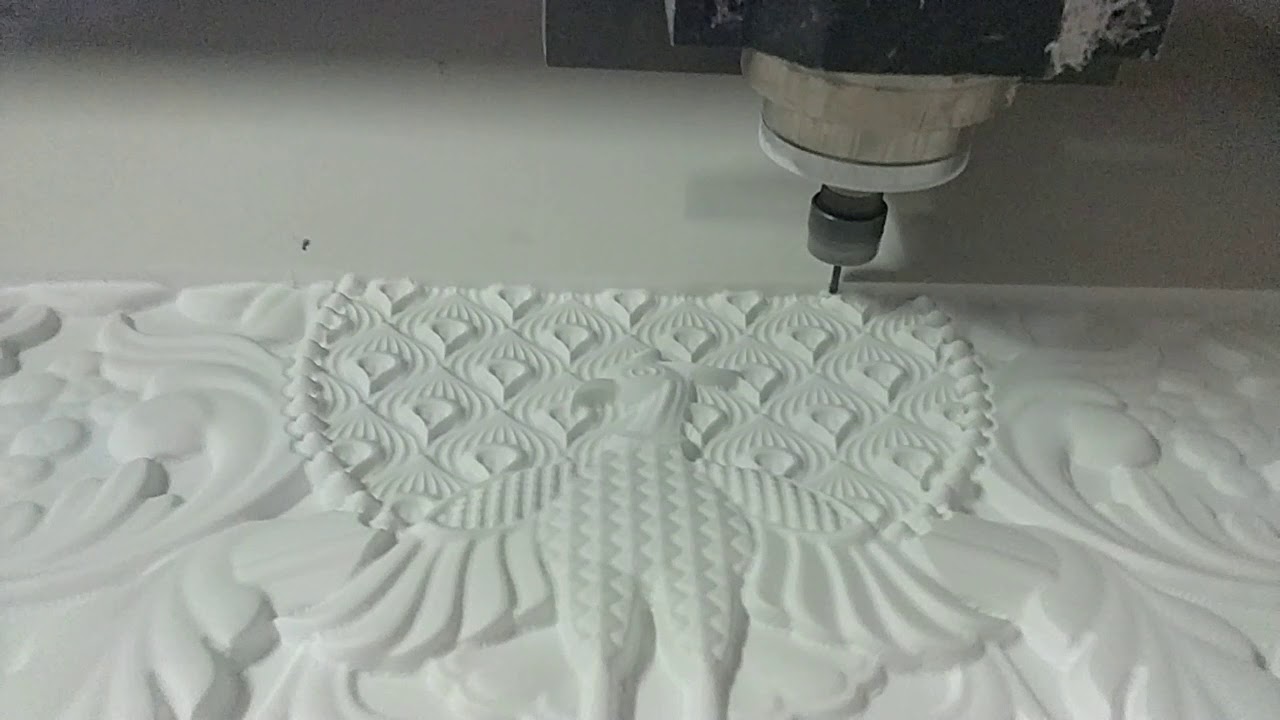 Corian Mandir Mehrab CNC Cutting - YouTube