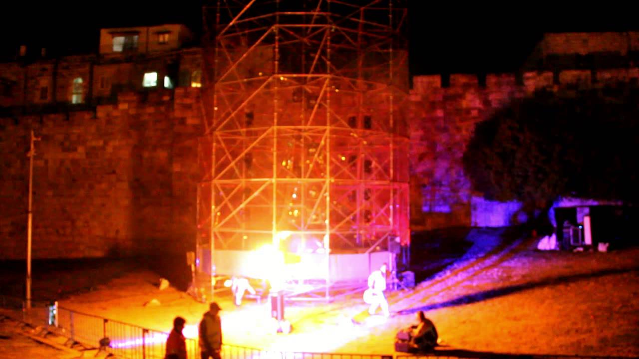 Jerusalem Light Festival 2016: Fire Tornado - YouTube