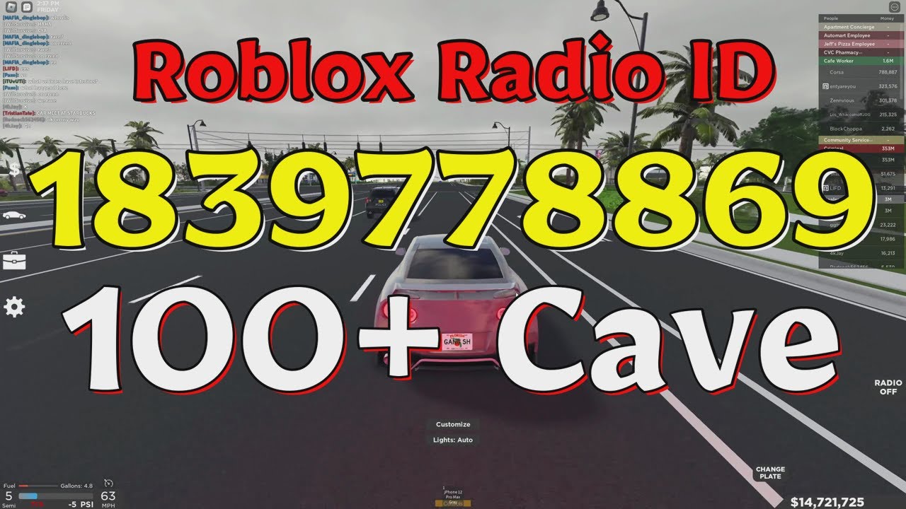 Cave Roblox Radio Codes/IDs - YouTube