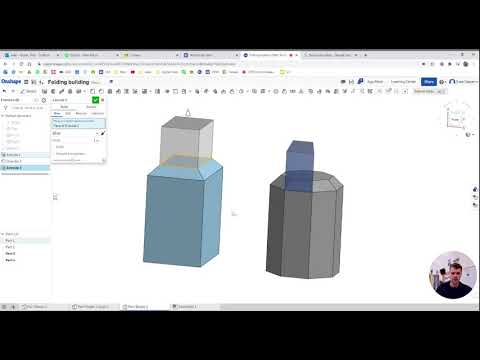 Folding building model - Onshape laser cutting - YouTube