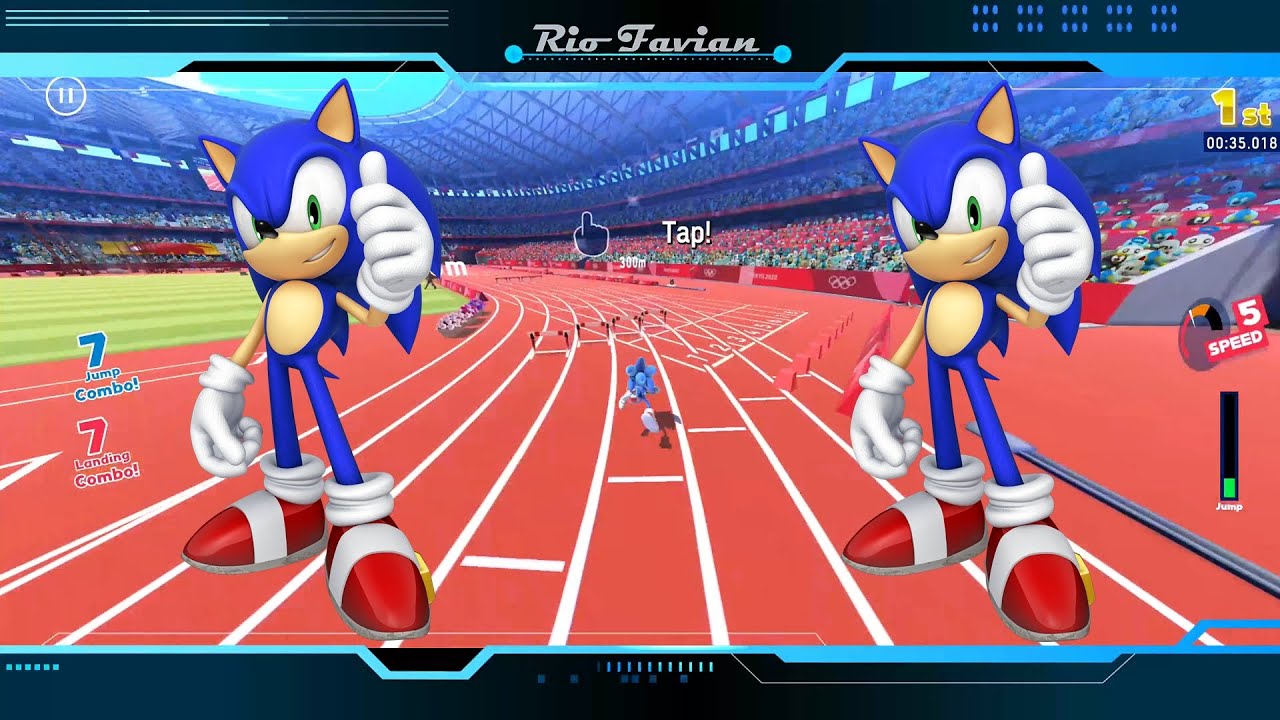 "RUN SONIC, RUN !!!" (SONIC AT THE OLYMPIC) - YouTube
