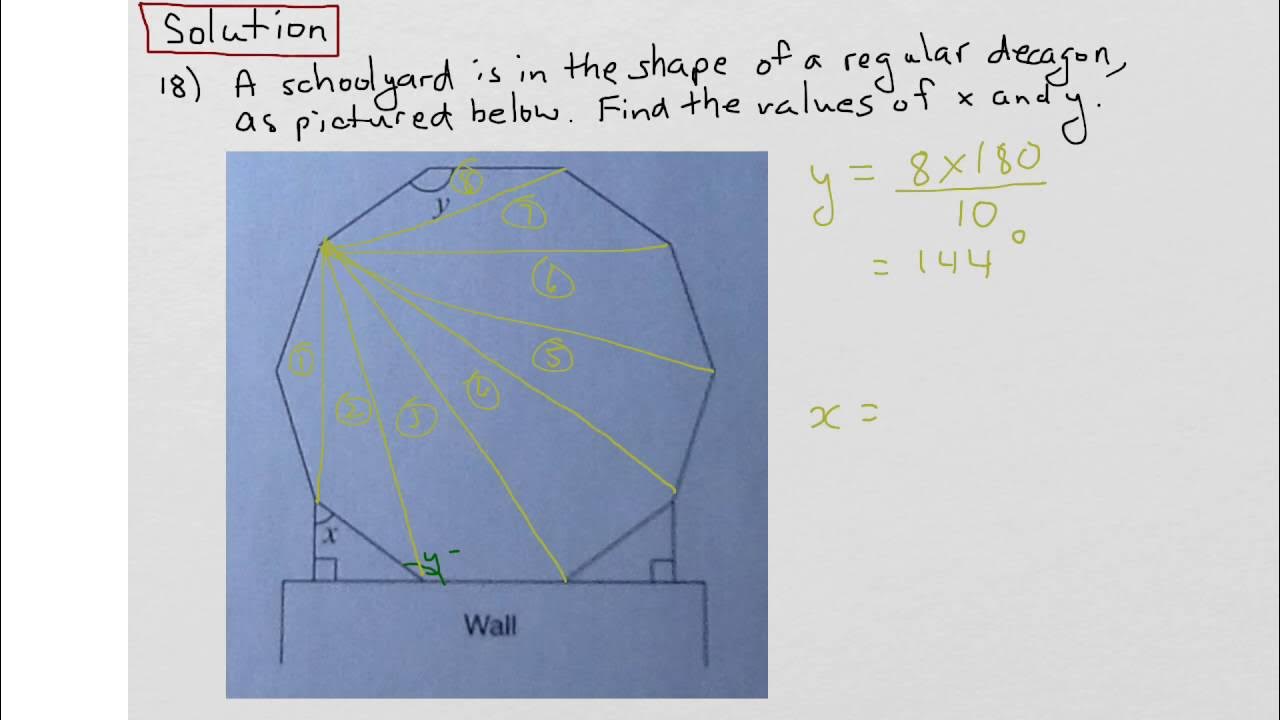 EQAO Grade 9 Academic Math 2015 Open Response Question 18 Solution ...