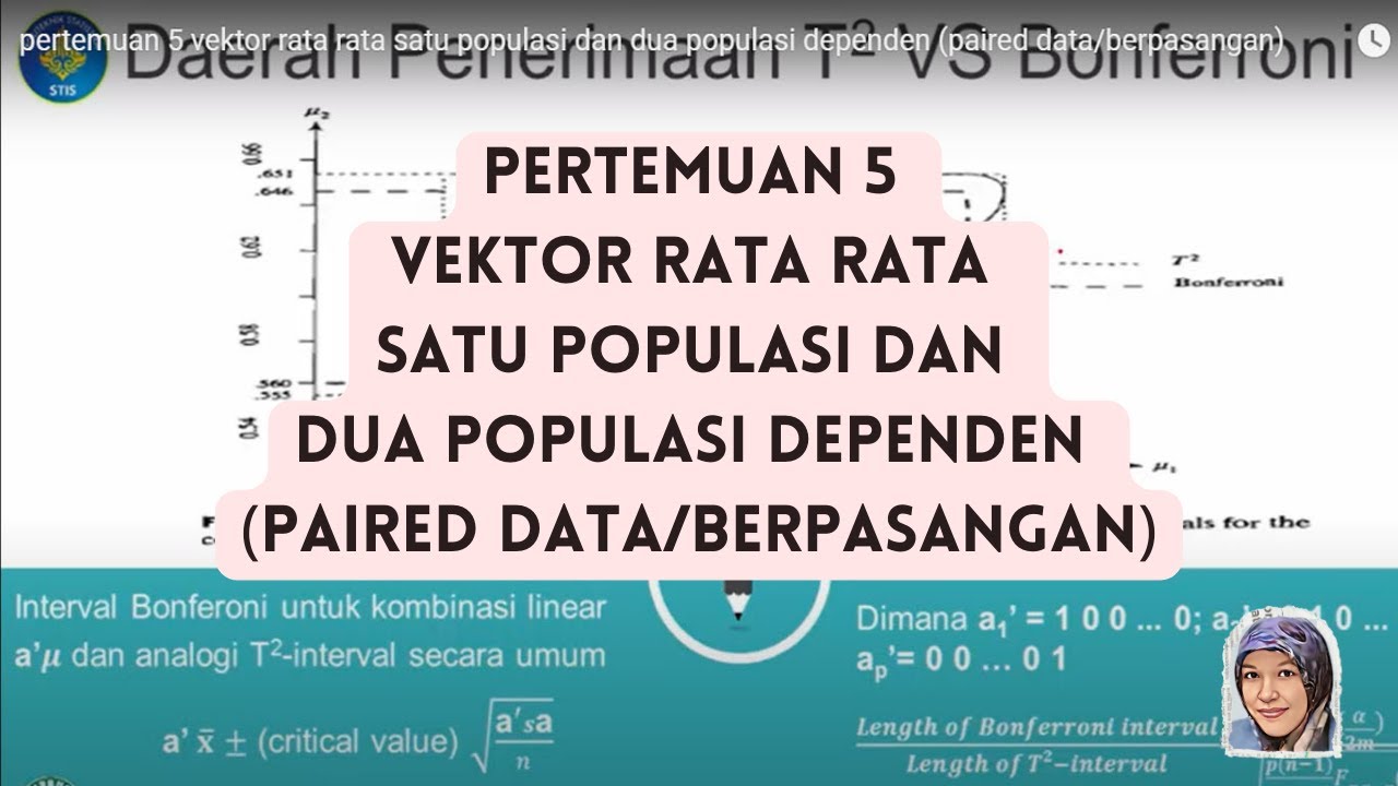 Pertemuan 5 Vektor Rata-rata Satu Populasi dan Dua Populasi Dependen ...
