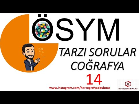 ÖYSM TARZI SORULAR 14 - COĞRAFYA - ULUTAŞ