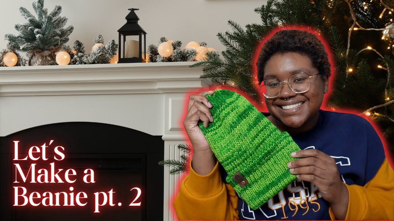 Let's Make a Wickedly Green Beanie // Making a beanie on the Addi ...