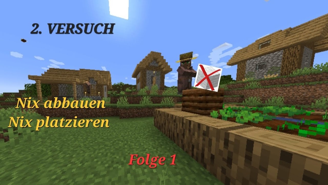 2. Versuch | Keine Blöcke platzieren in MINECRAFT - YouTube