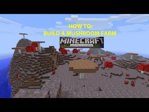 How To Build A Mushroom Farm in MineCraft! - YouTube