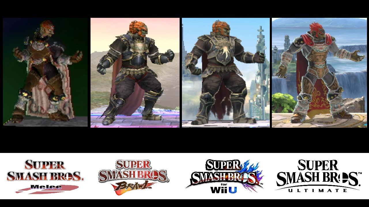Evolution of Ganondorf's Moveset in Super Smash Bros. (2001-2018) - YouTube