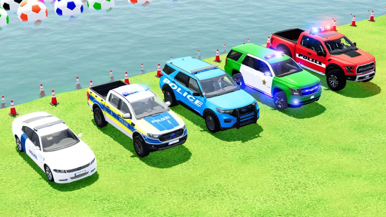 TRANSPORTING COLOR CHEVROLET, BMW, SKODA, LIZARD, VOLKSWAGEN POLICE ...