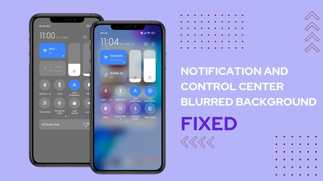 FIXED Blurred Background in Notification and Control Center (MIUI 13 ...