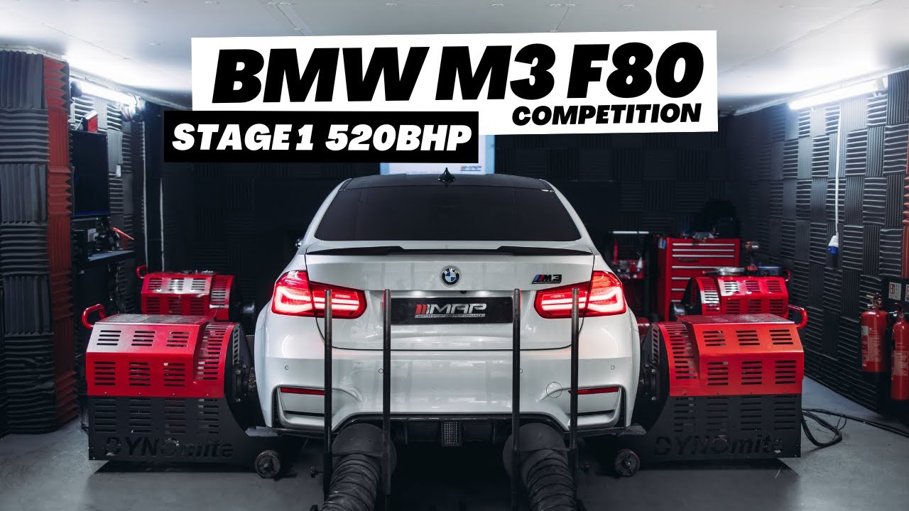 BMW M3 F80 Competition - Stage 1 (520bhp) - YouTube
