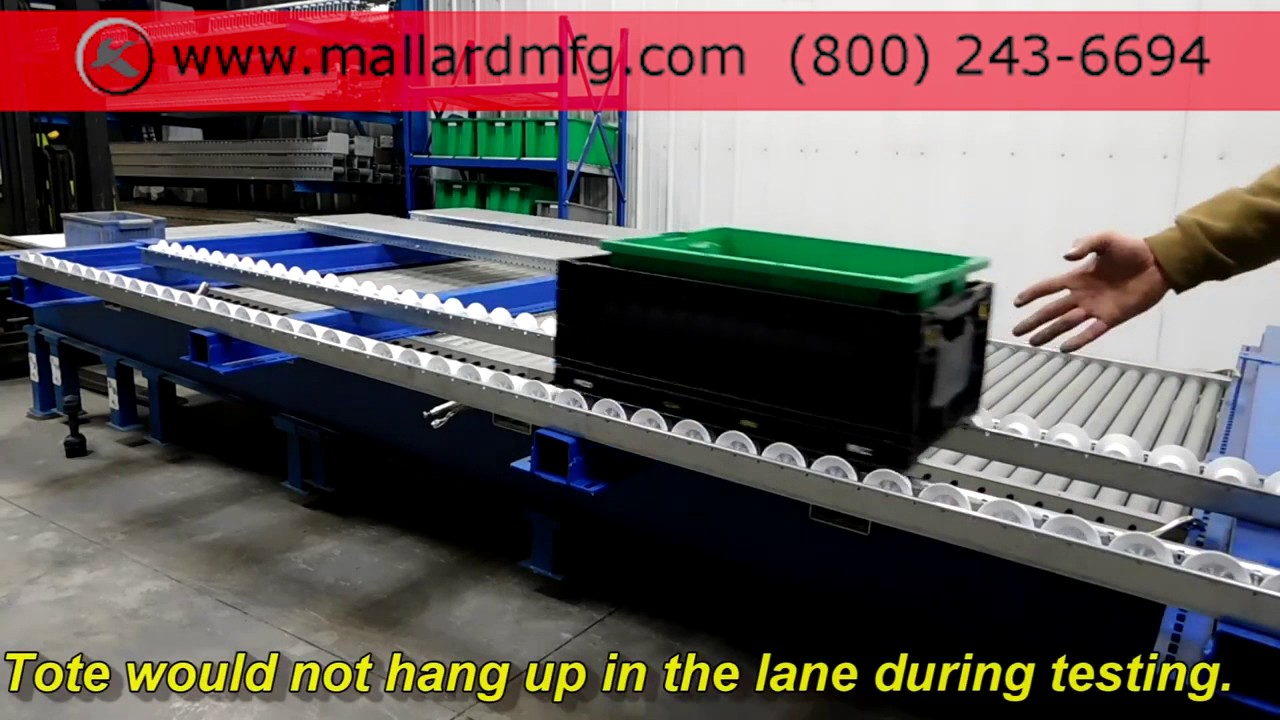 Mallard Flanged Wheel Carton Flow Does the Trick for Plastic Totes ...