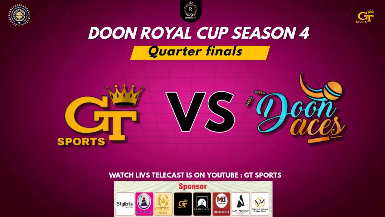 Doon Royal Cup Season-4 2024 | Doon Aces Cricket Club Vs GT Sports ...