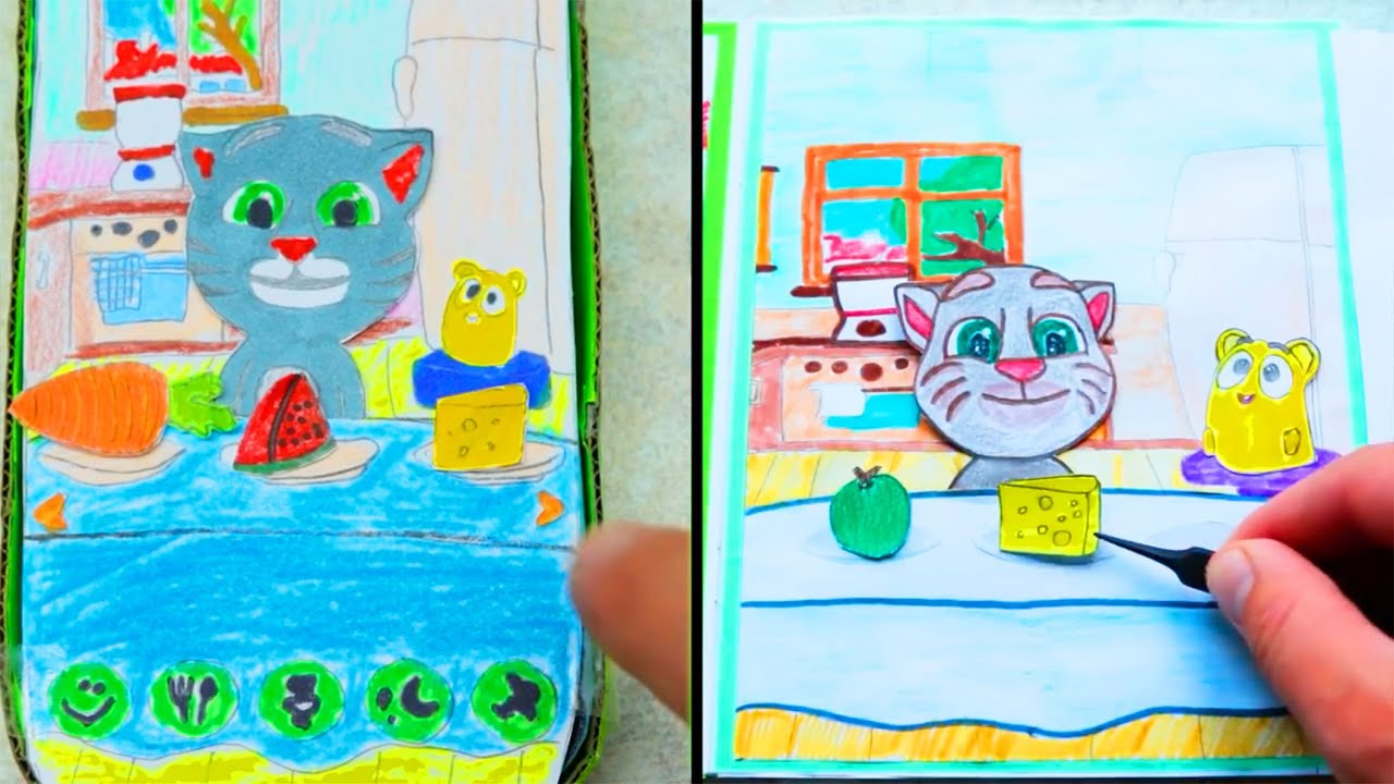 DIY Paper Craft Ideas | My Talking Tom 2 - YouTube