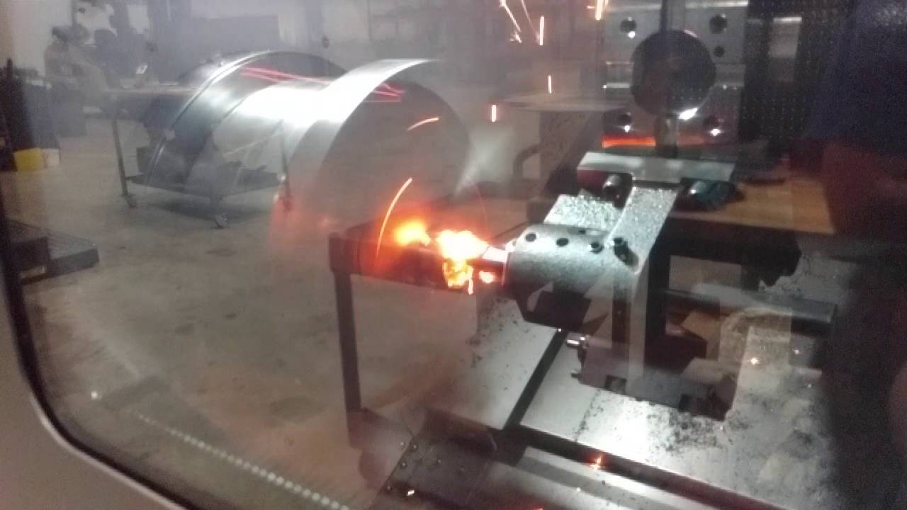 Hard Turning 58-62 HRC Slow Motion - YouTube