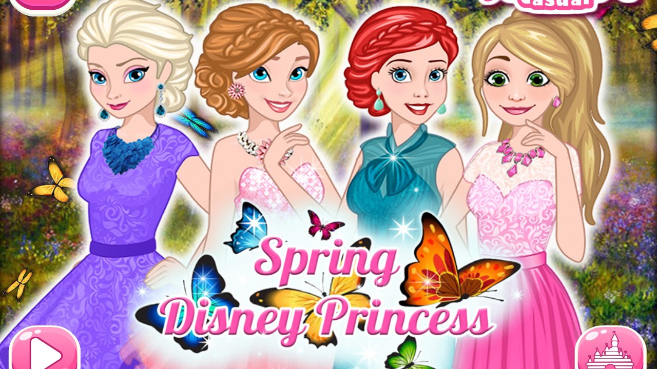Baby Games For Kids -Spring Disney Princess - YouTube