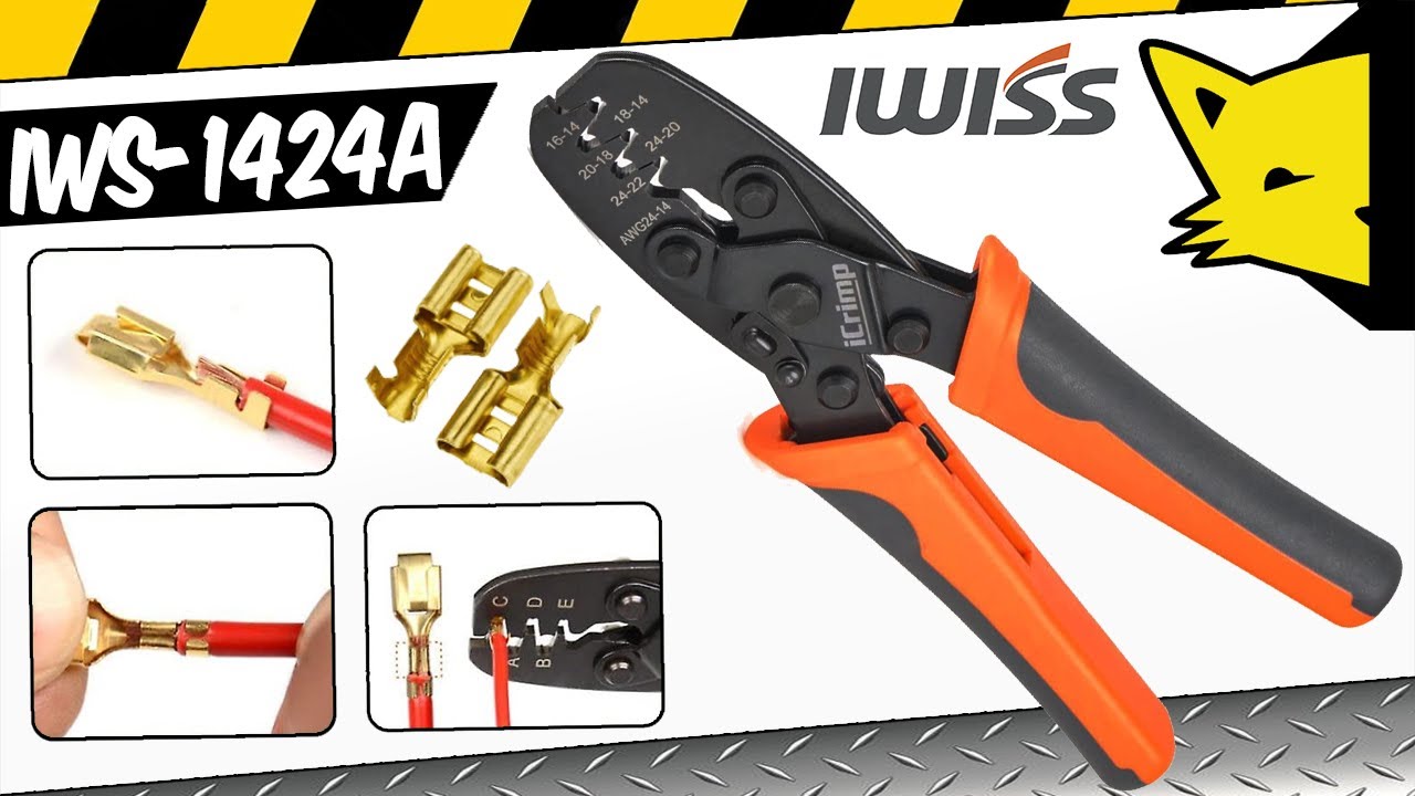 🤔🛠Crimpadora De Terminales Faston 🔰 IWS-1424A l 🟠IWISS🟠 l 📦Revisión y ...
