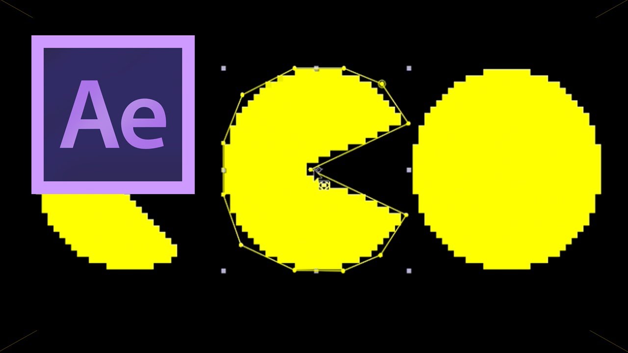 After Effects: Pac-Man Part 2- Masking and Animating Pac-Man - YouTube