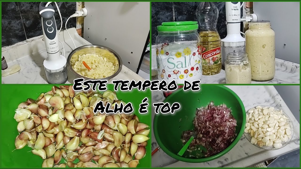 TEMPERO DE ALHO CASEIRO (ISSO SIM É TEMPERO) - YouTube