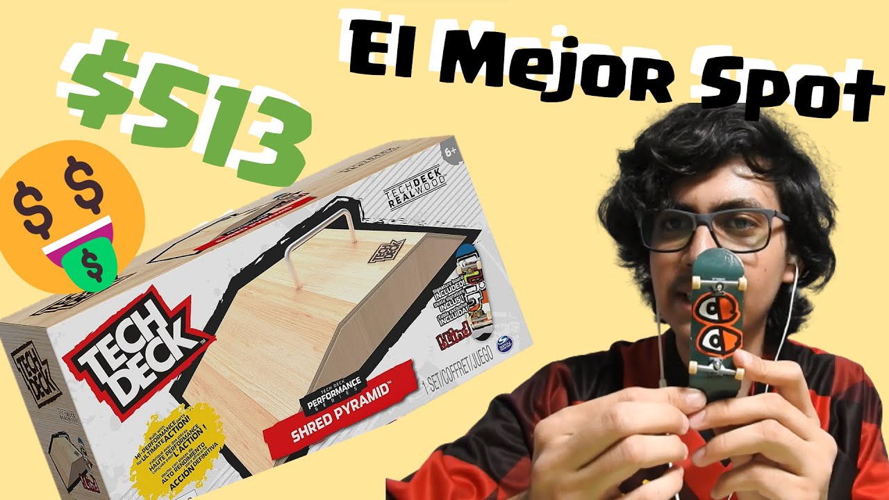 La mejor rampa Tech Deck, Calidad Precio, Tech Deck Shred Pyramid - YouTube