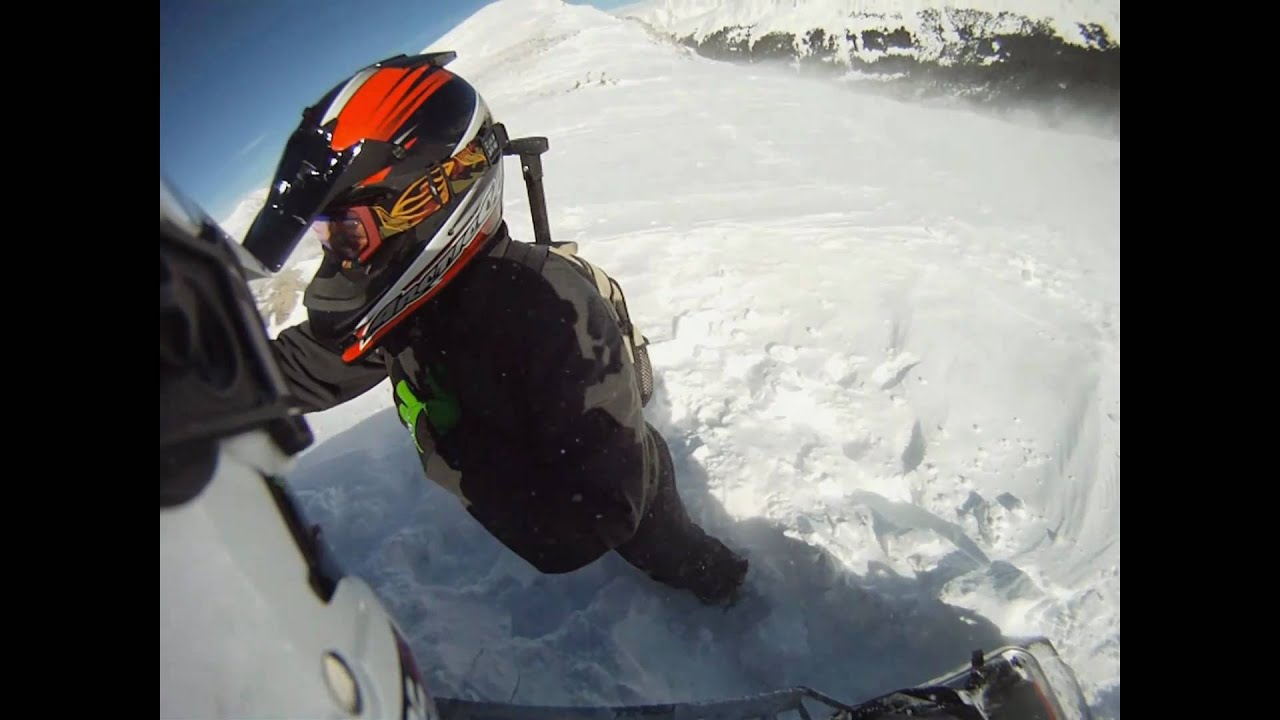GoPro HD Funny Snowmobile Wreck - YouTube