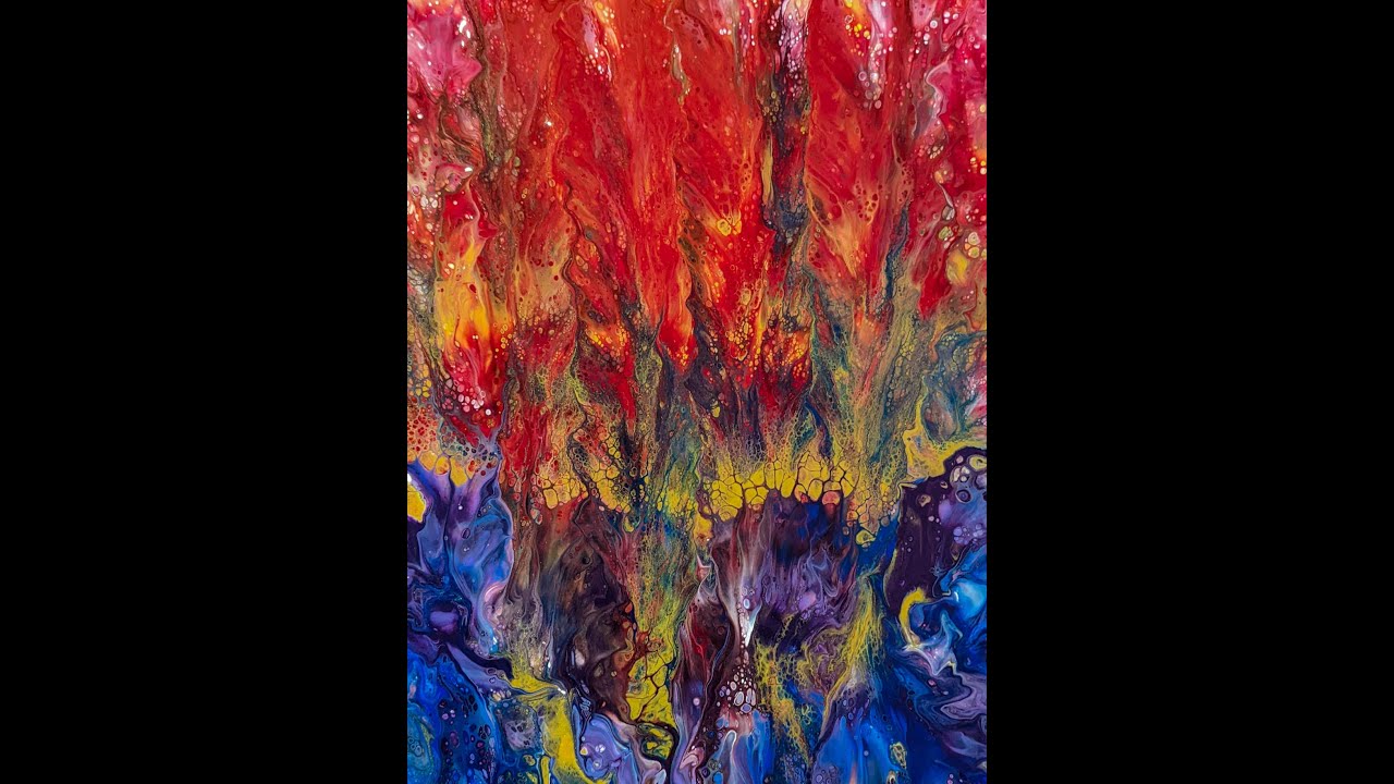 087 - "Turbulence" - Abstract Art - Fluid Art - Paint Pouring Blooper ...