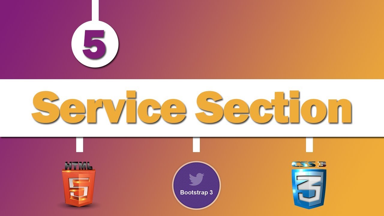 5 - ( Design Template ) Service Section - YouTube