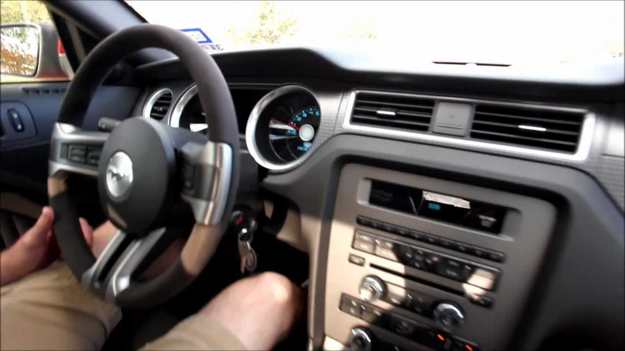 2012 Ford Mustang Boss 302 Track Key on gauge - YouTube