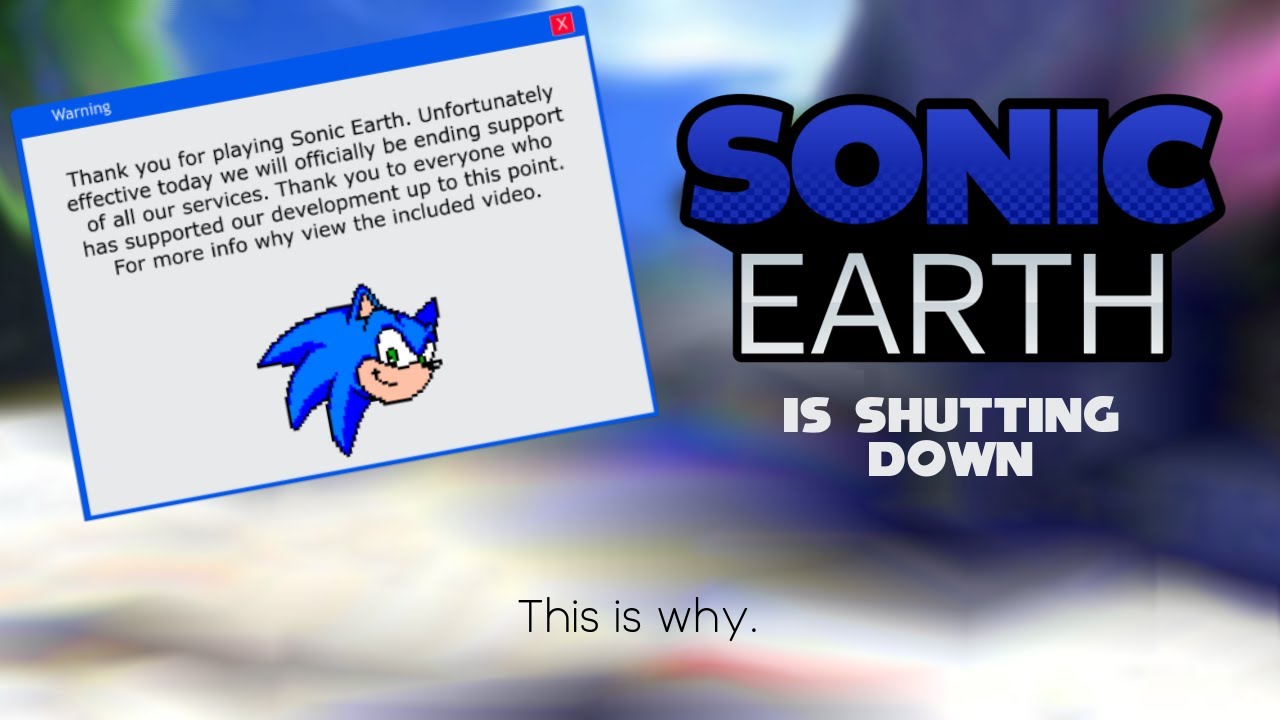 Sonic Earth is shutting down. - YouTube