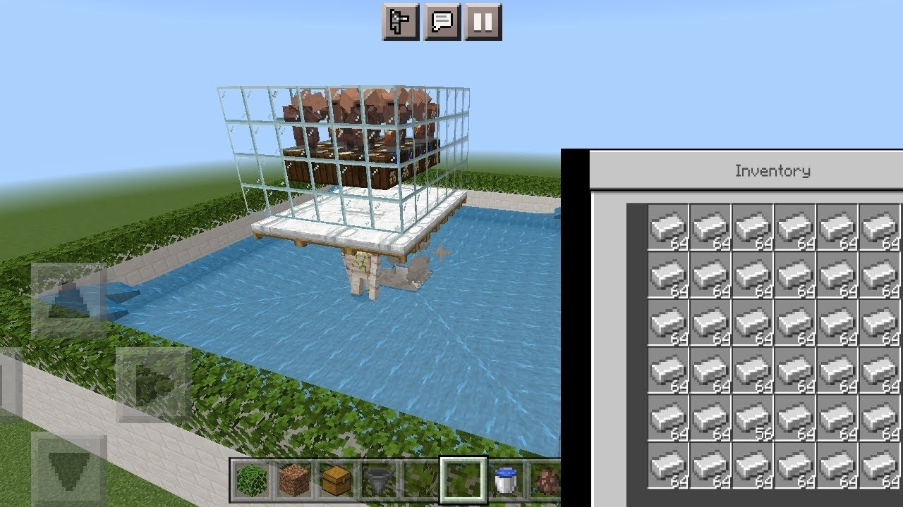 how to make iron farm in Minecraft tutorial - YouTube
