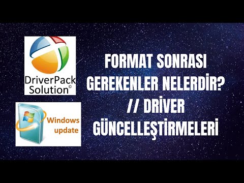 FORMAT SONRASI YAPILMASI GEREKENLER NELERDİR? // DRİVER GÜNCELLEŞTİRMELERİ
